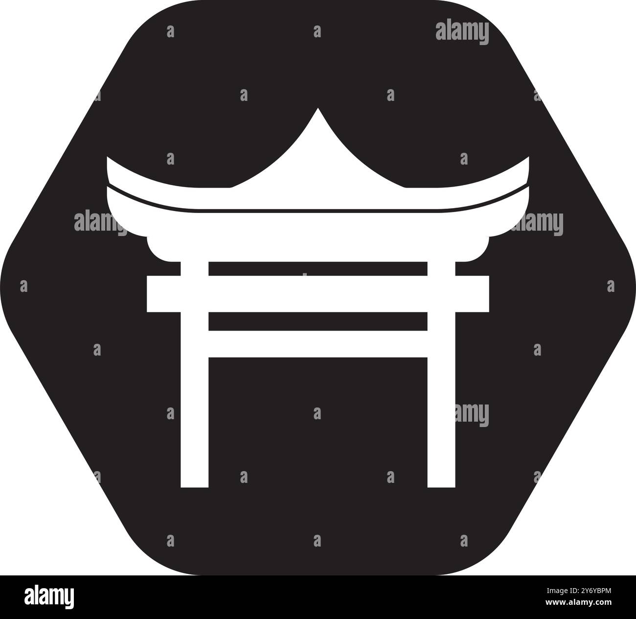 Torii Gate icon Illustration Element Design Stock Vector Image & Art ...