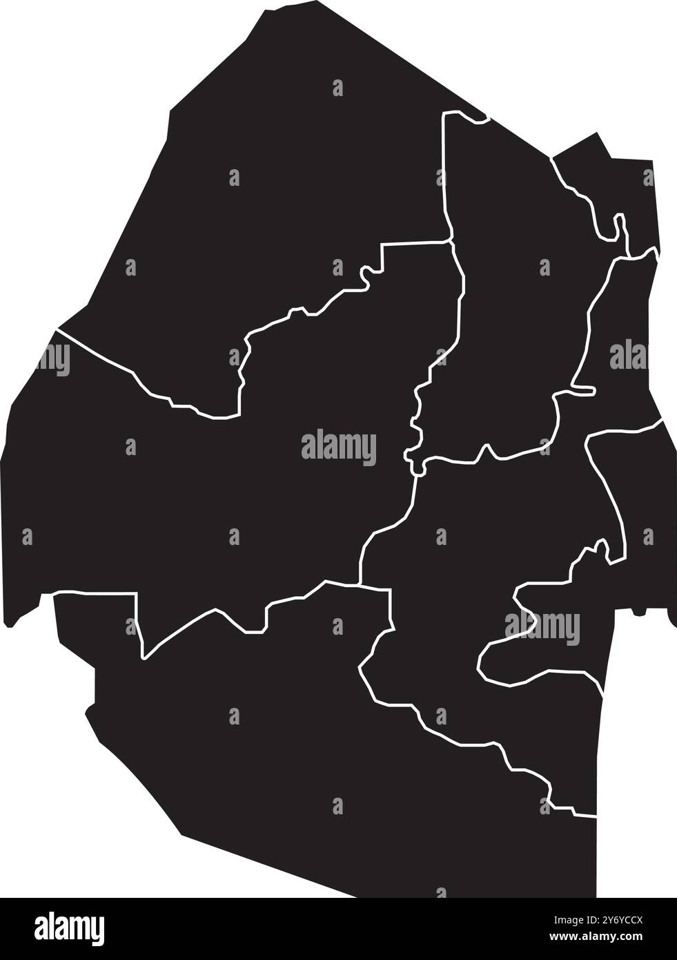 Swaziland Eswatini Administrative Map Icon Stock Vector Image & Art - Alamy