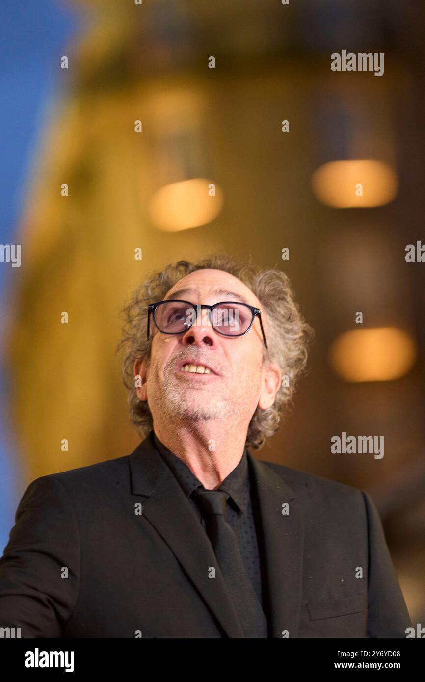 San Sebastian, Spain. September 26, 2024. Tim Burton attended 'Maria ...