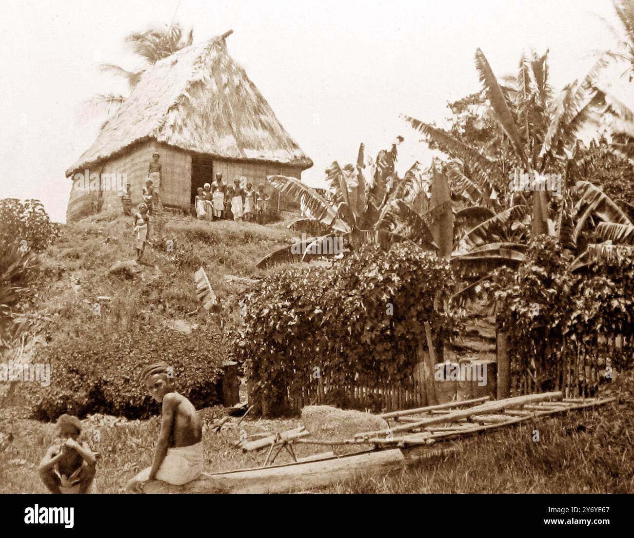 Kandavu, Fiji, Victorian period Stock Photo - Alamy