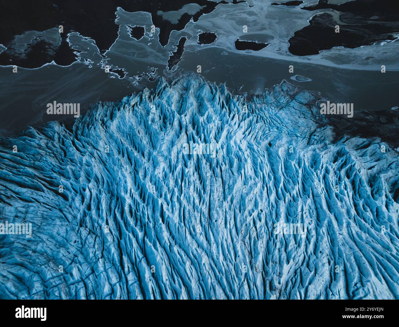 Aerial view ice patterns hi-res stock photography and images - Alamy