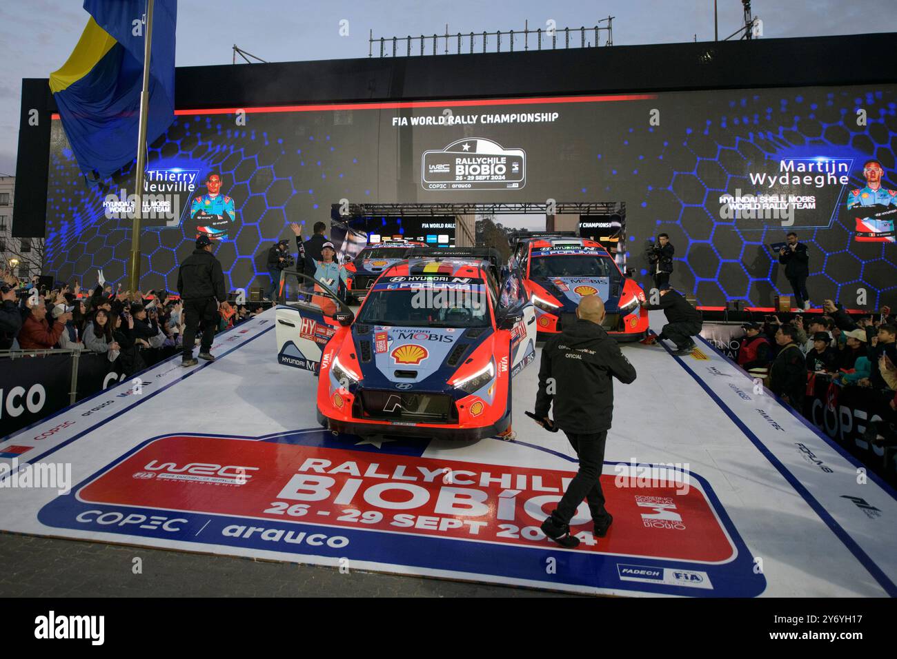 , Ceremonial Start In Concepcion, Plaza de la Independencia, During Fia ...