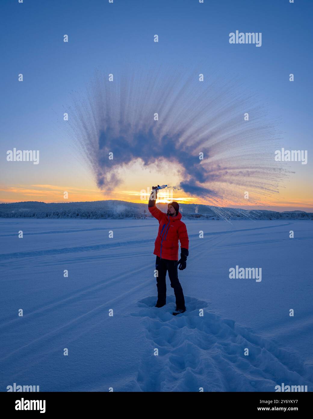 Mpemba effect made in Finnish Lapland, at Lake Inari, on a winter ...