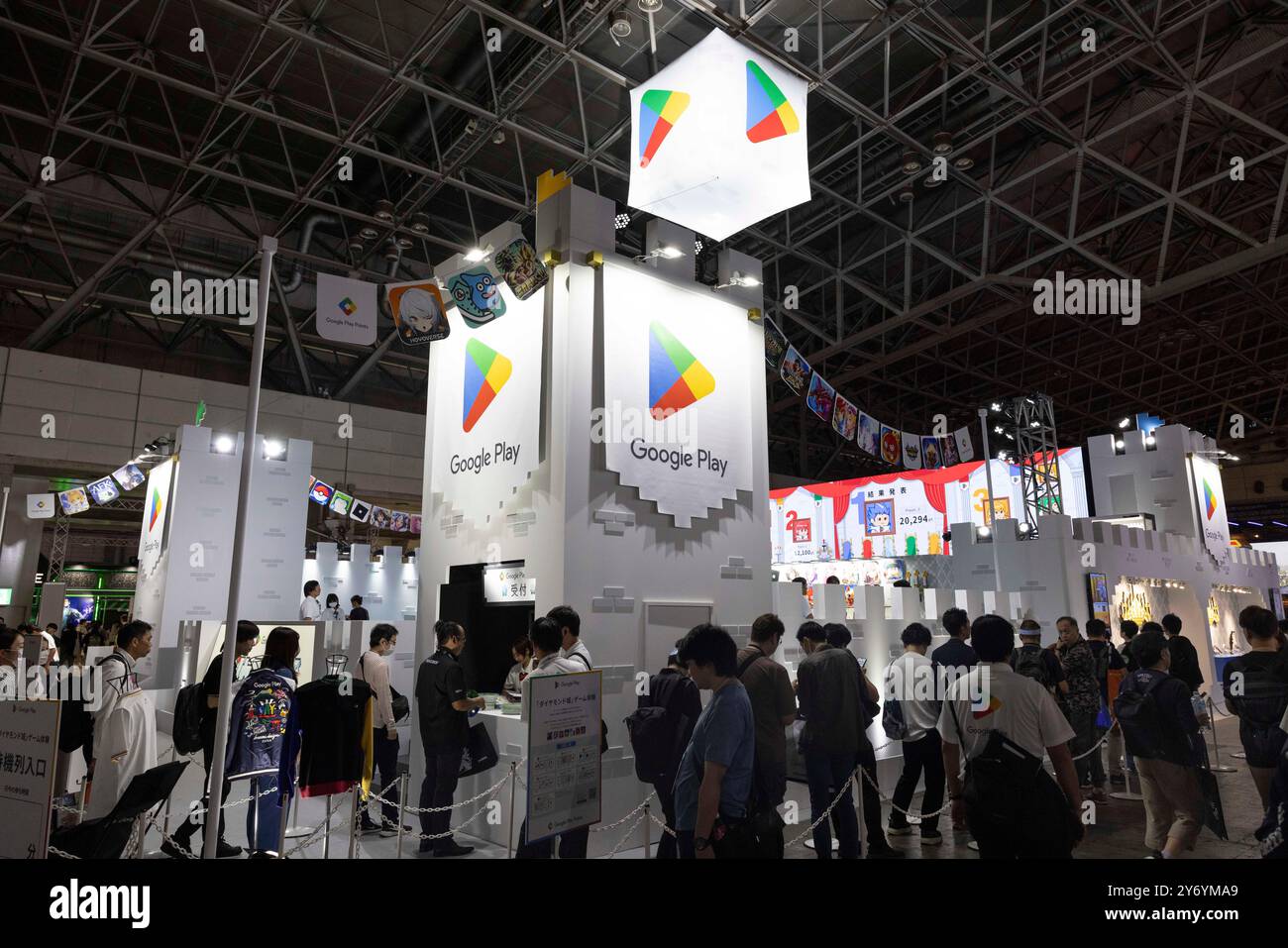 Chiba, Japan. 26th Sep, 2024. Google Play booth at Tokyo Game Show 2024. (Photo by Stanislav ...