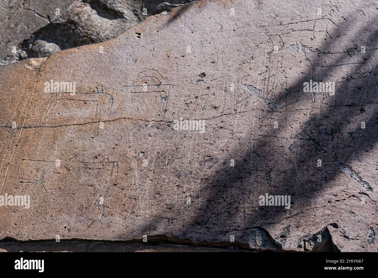 Ancient petroglyphs of Tsalka in Georgia Stock Photo - Alamy