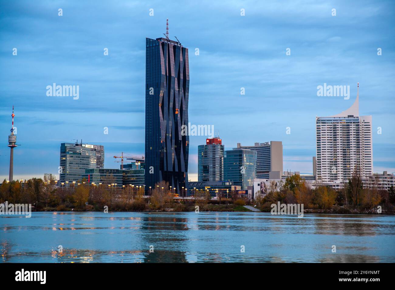 DC Tower 1 Skyscraper Building Vienna Austria Also Known As Donau City ...