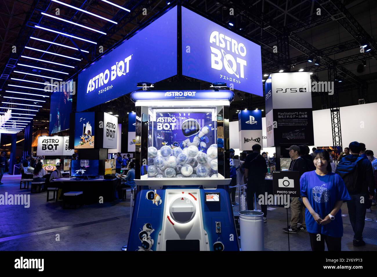 Astro Bot video game branding at the Playstation booth at Tokyo Game ... Astro Bot video game branding at the Playstation booth at Tokyo Game ...