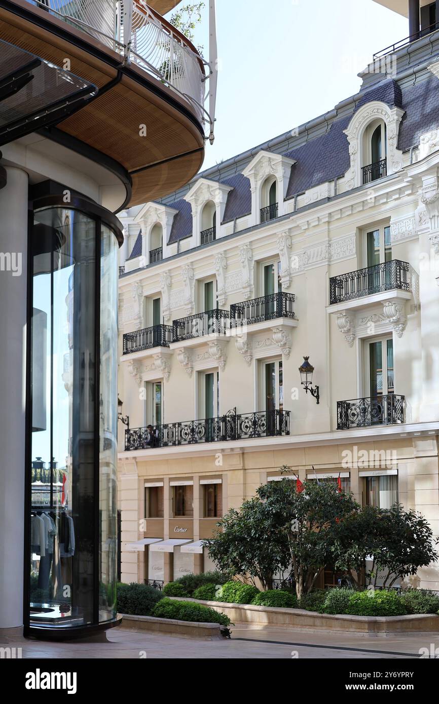 Modern Archiecture. Wood Trees Monaco 1 Stock Photo - Alamy