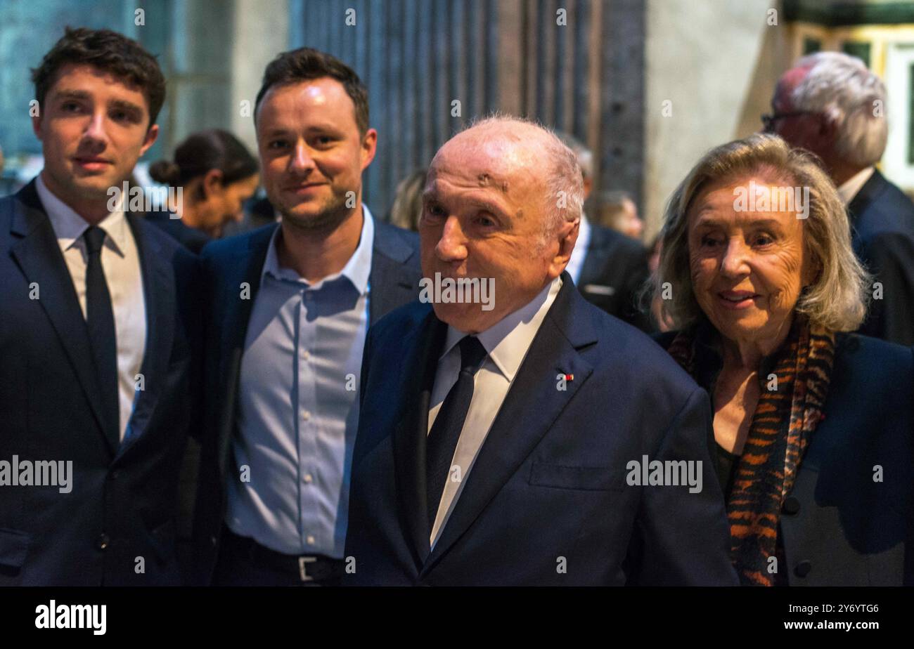 Francois Pinault and Maryvonne Pinault at the inauguration of the ...