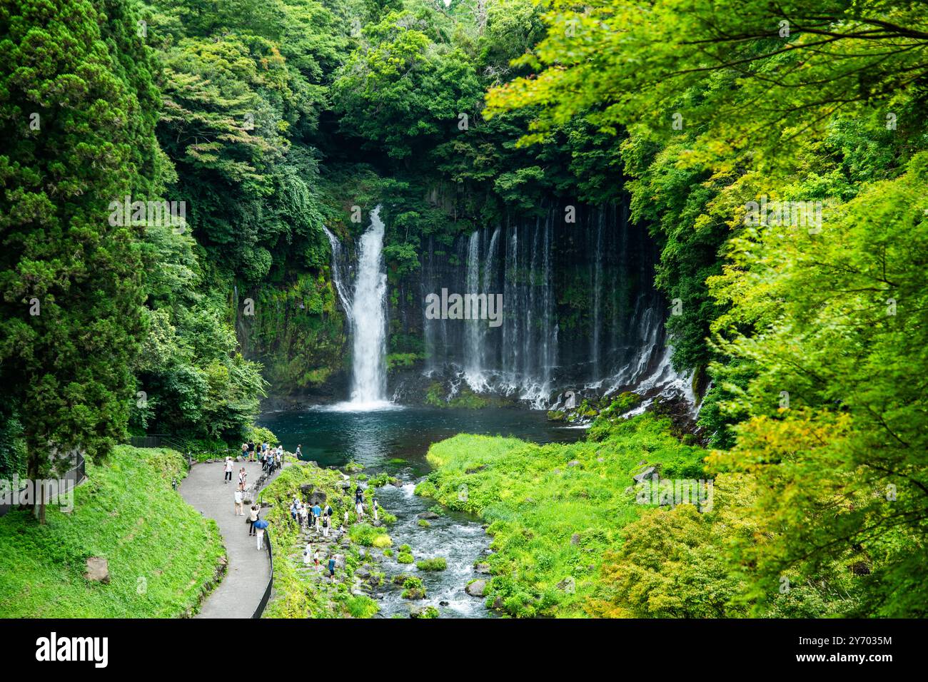 Shiraito Falls, Shiraito no Taki, in Fujinomiya, Shizuoka, Japan Stock ...