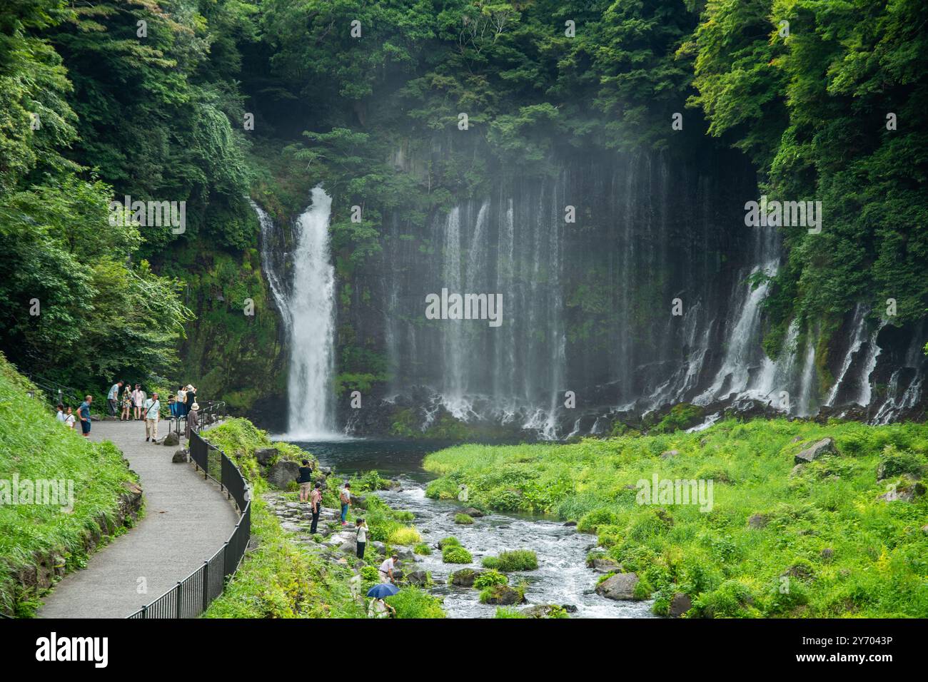 Shiraito Falls, Shiraito no Taki, in Fujinomiya, Shizuoka, Japan Stock ...