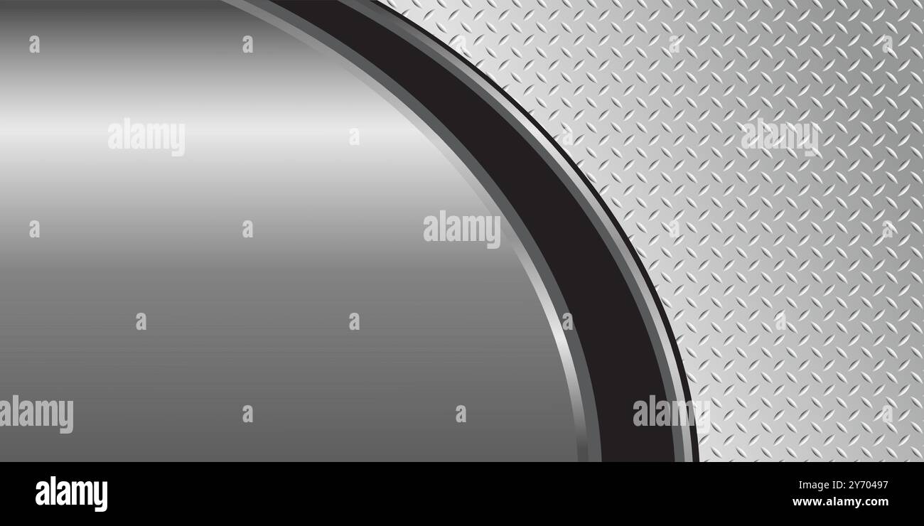 Silver gray metal background, 3D polished chrome metallic and shiny ...