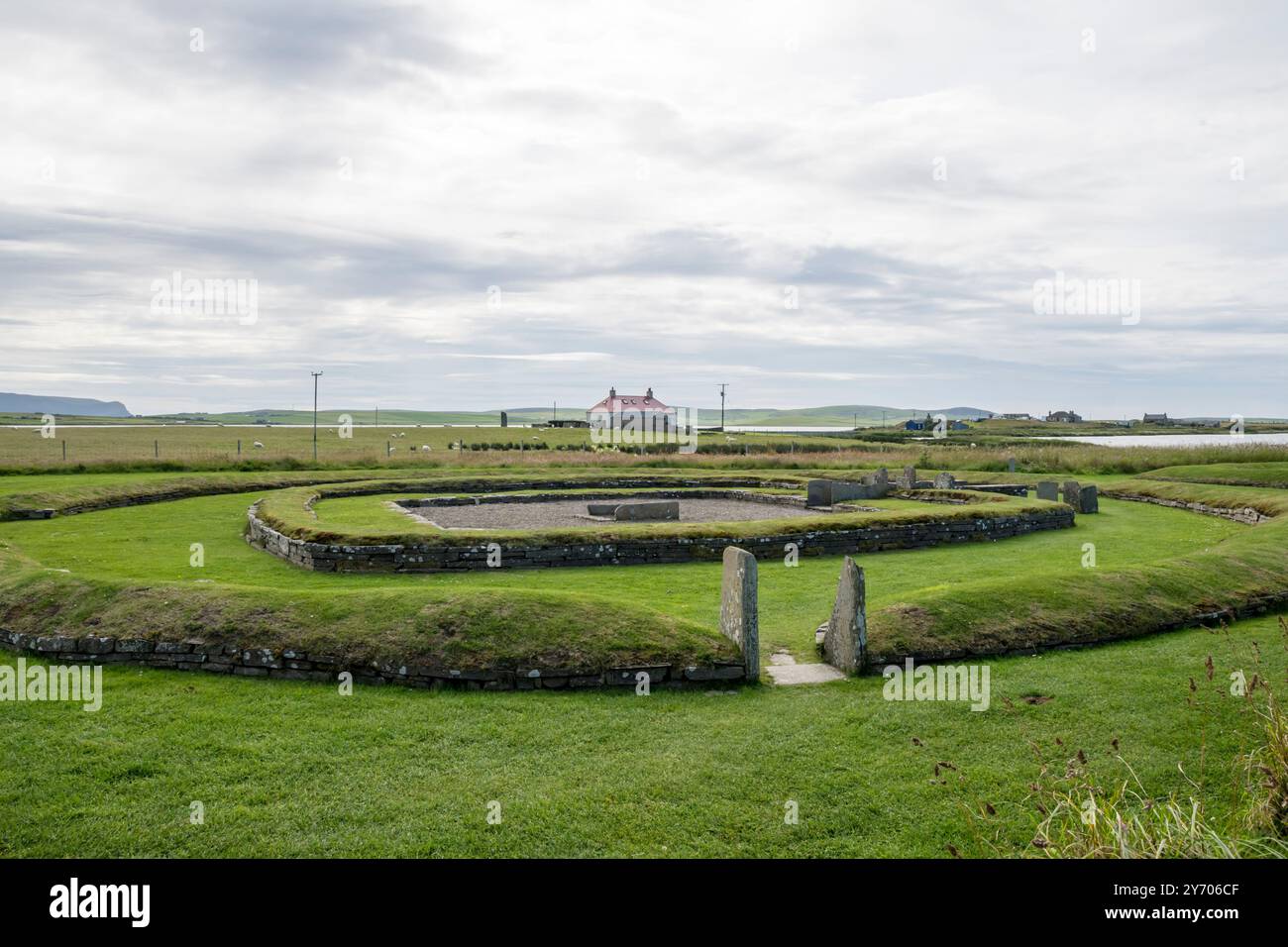 Structure 8 of the Barnhouse Neolithic Village with the Ness of Brodgar ...