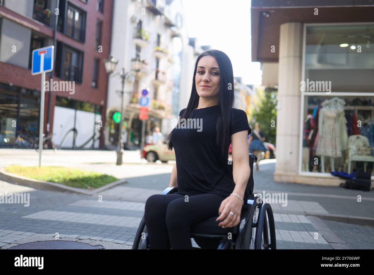Happy Girl with Spastic Diplegia Stock Photo - Alamy