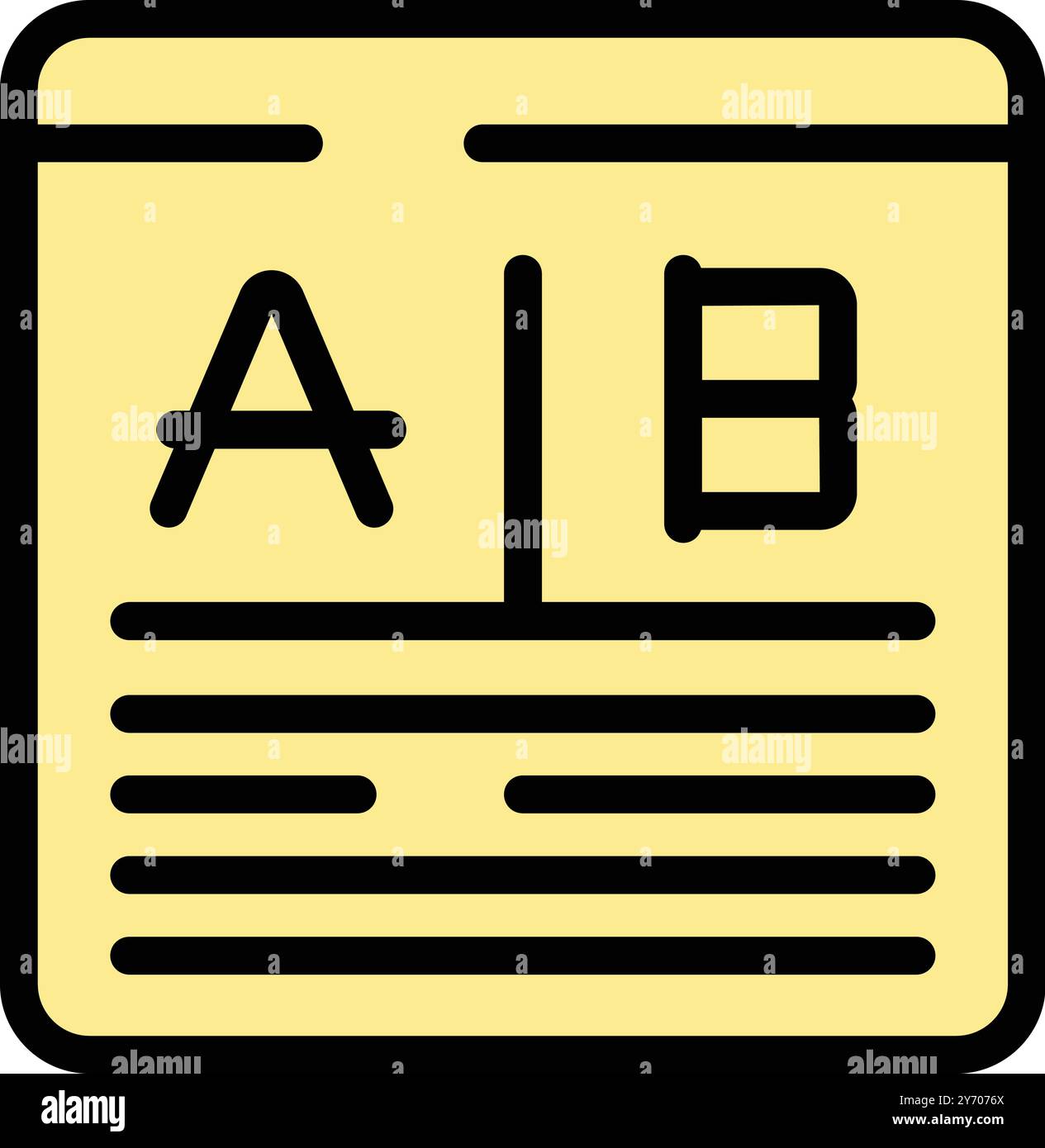 Simple icon of an eye test chart being used to determine visual acuity ...