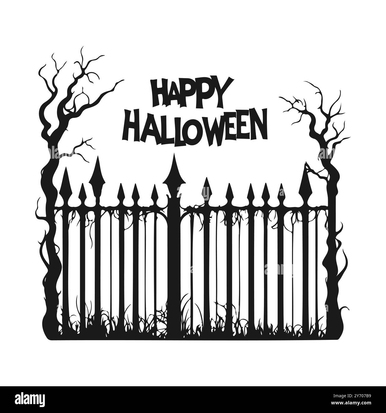 Farm night creepy Stock Vector Images - Alamy