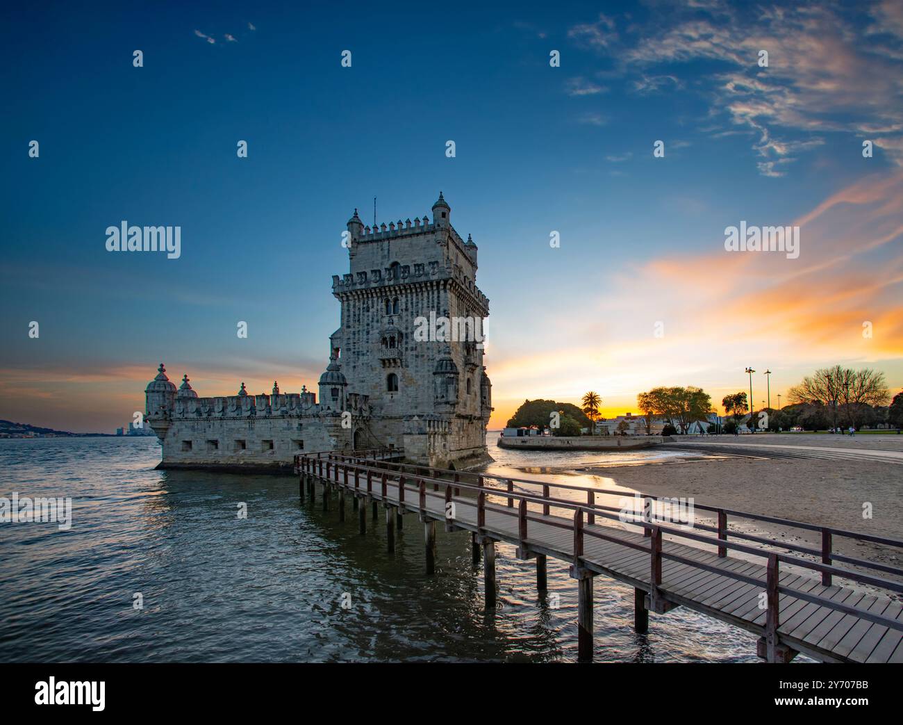Torre de Belem. Sitting on the edge of the Tagus river this 1514 ...