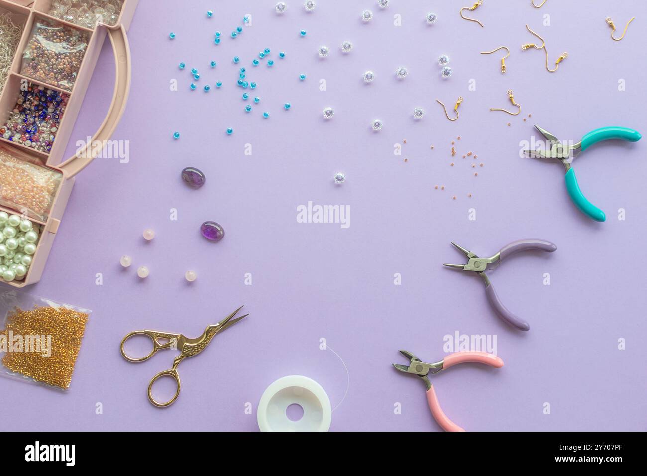 Desktop craft jewelry making hi-res stock photography and images - Alamy