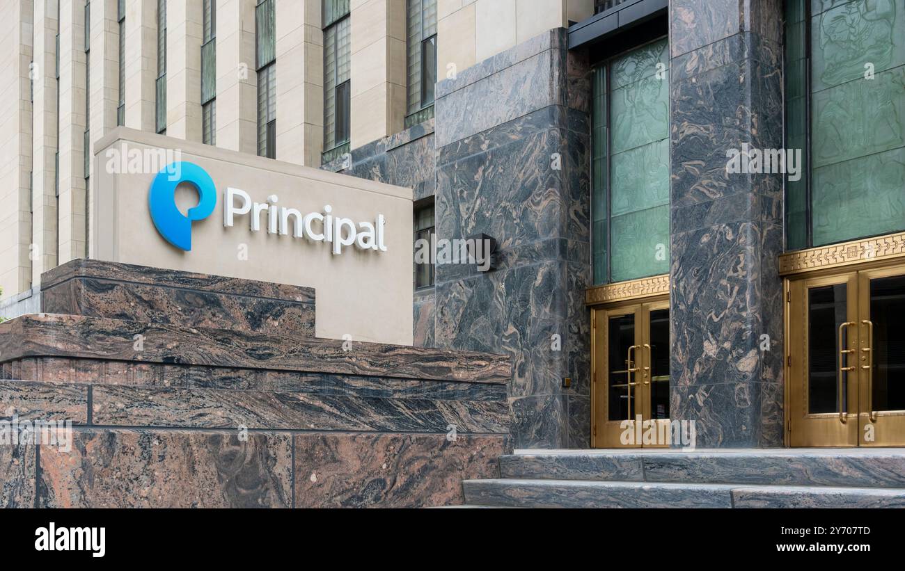 Principal Financial Group headquarters in Des Moines, Iowa, USA Stock Photo - Alamy