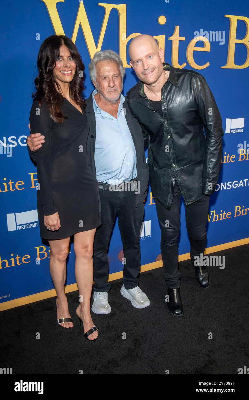 (L-R) Renée Wolfe, Dustin Hoffman and Marc Forster attend the Lionsgate ...
