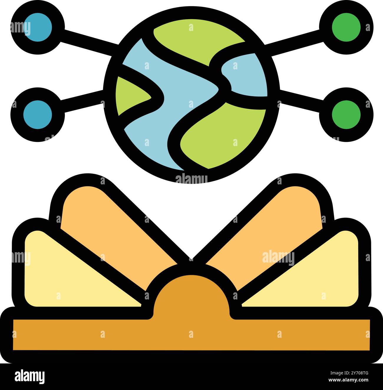 Global Network Connecting The World With Data Flow Lines Visualizing Global Connectivity Stock