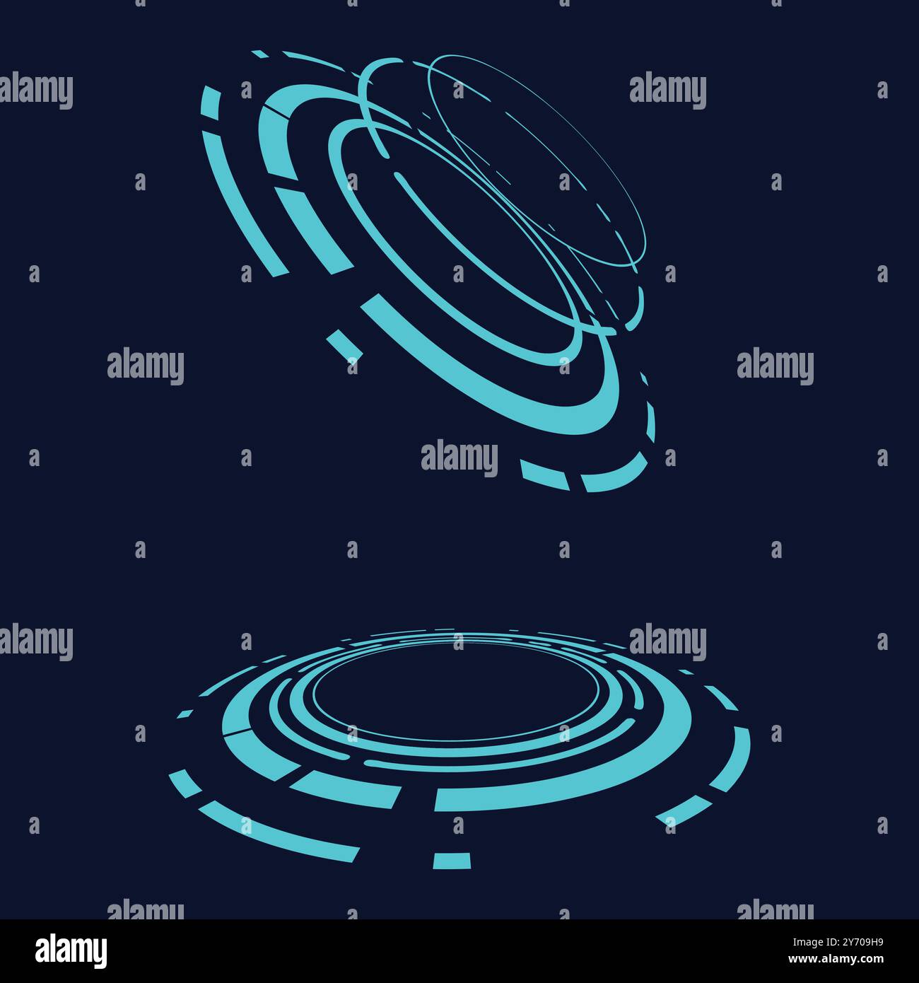 sci fi circle frame modern user interface element Technology futuristic ...