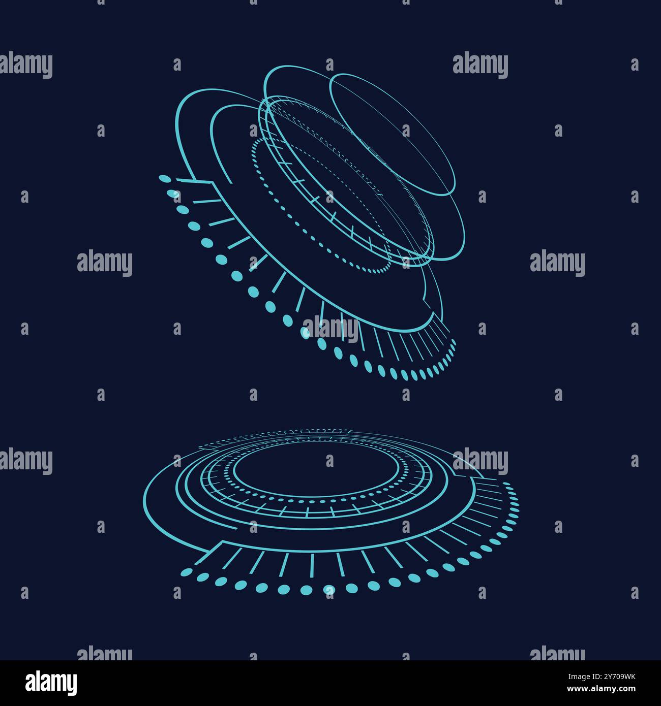 sci fi circle frame modern user interface element Technology futuristic ...