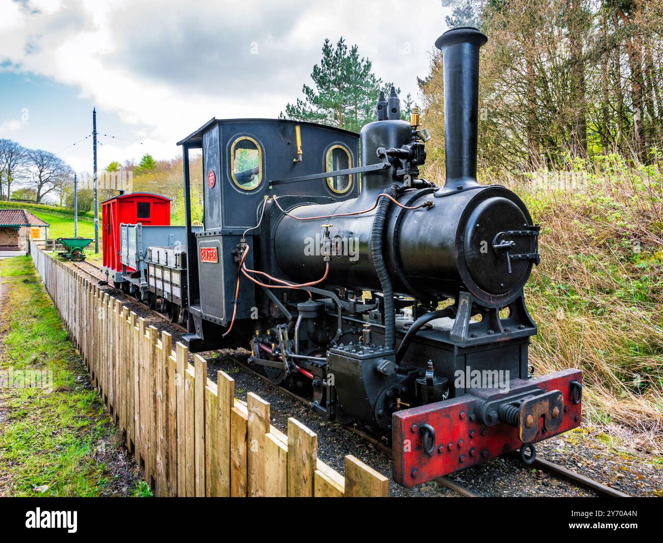 Former Durham County Water Board steam locomotive, "Glyder" (1931), at ...
