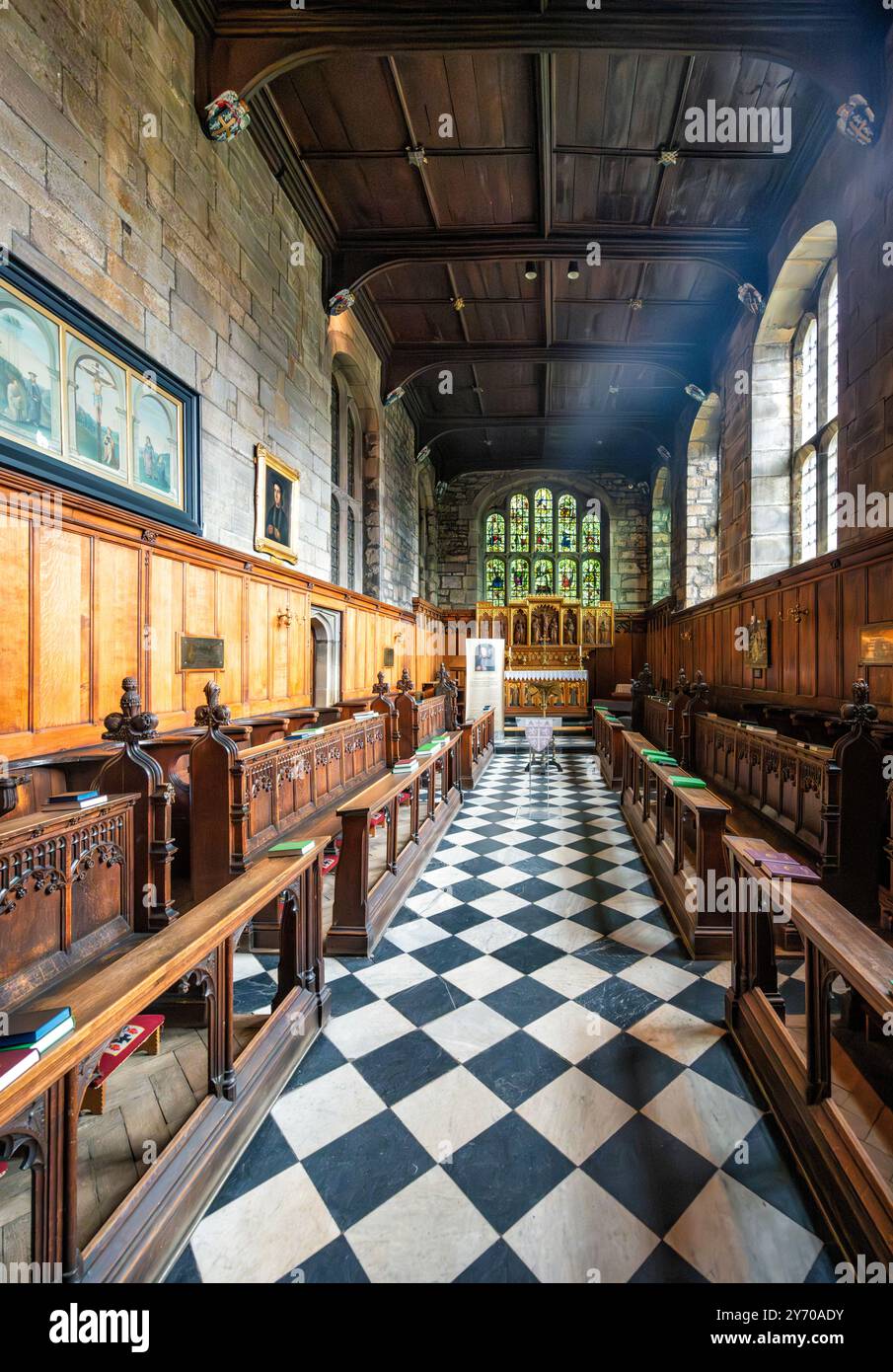 Durham castle tunstall chapel hi-res stock photography and images - Alamy