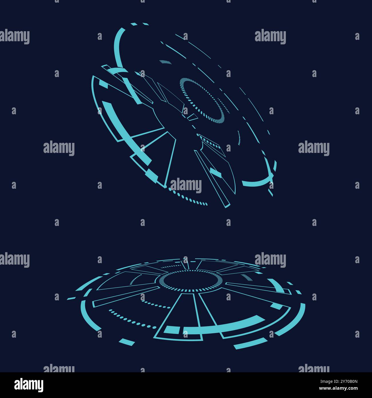 sci fi circle frame modern user interface element Technology futuristic ...