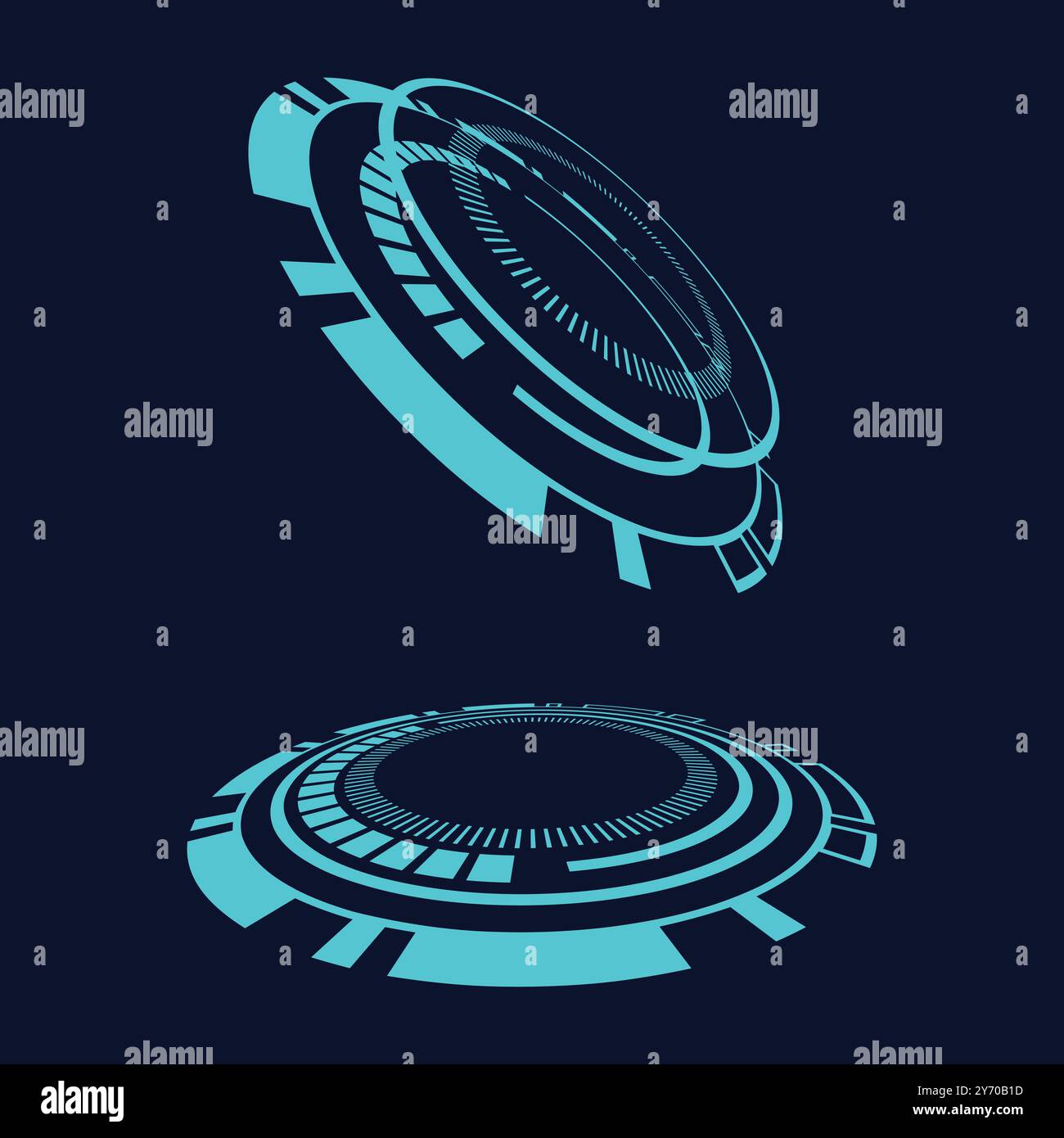 sci fi circle frame modern user interface element Technology futuristic ...