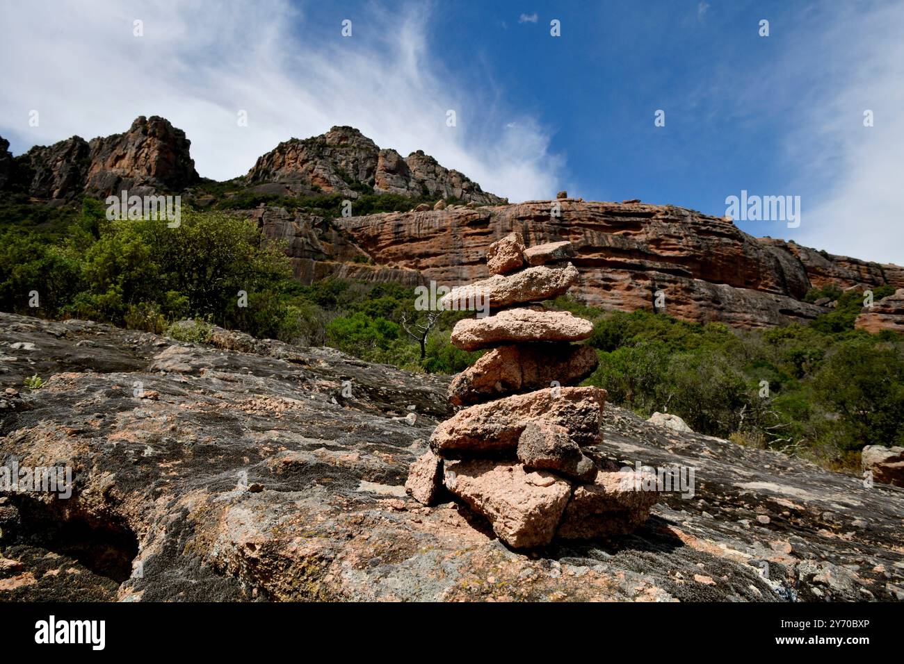 Rocher de Roquebrune, Massif des Maures, Southern France Stock Photo ...