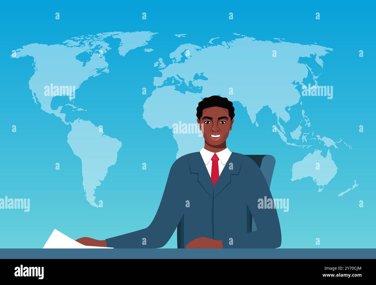 Black man male journalist reporter media hi-res stock photography and images - Alamy