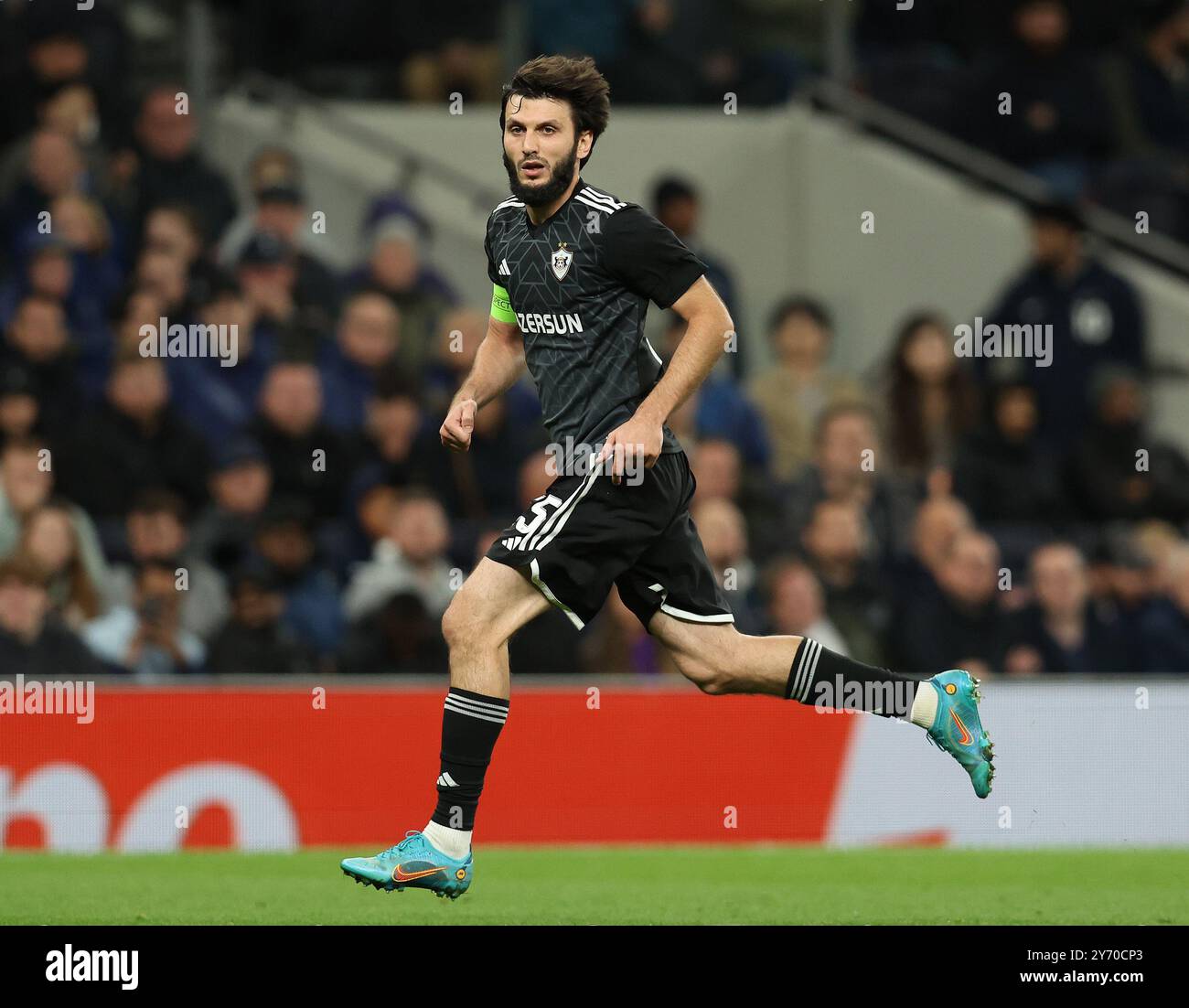 London, England, 26th September 2024. Qarabag’s Badavi Andrade during ...