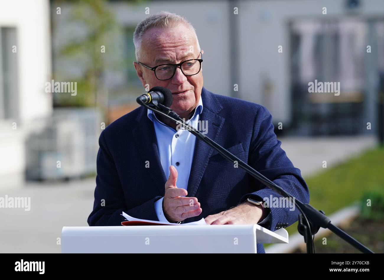 Prof. Paddy Gray, Chair of the Board of Directors at Tuath, speaking at ...