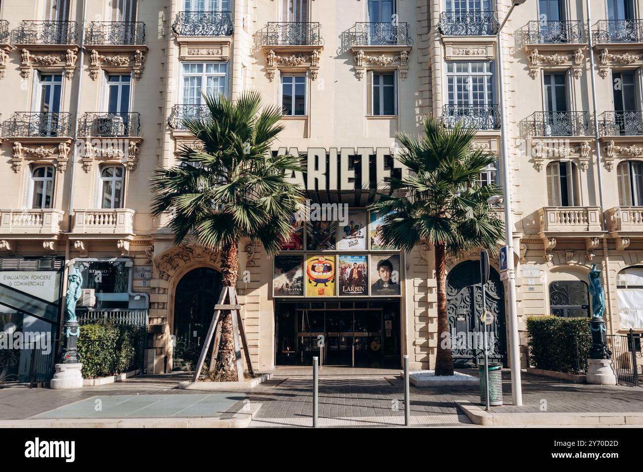 Nice, France - July 27th, 2024: Facade of the old Varietes Movie ...