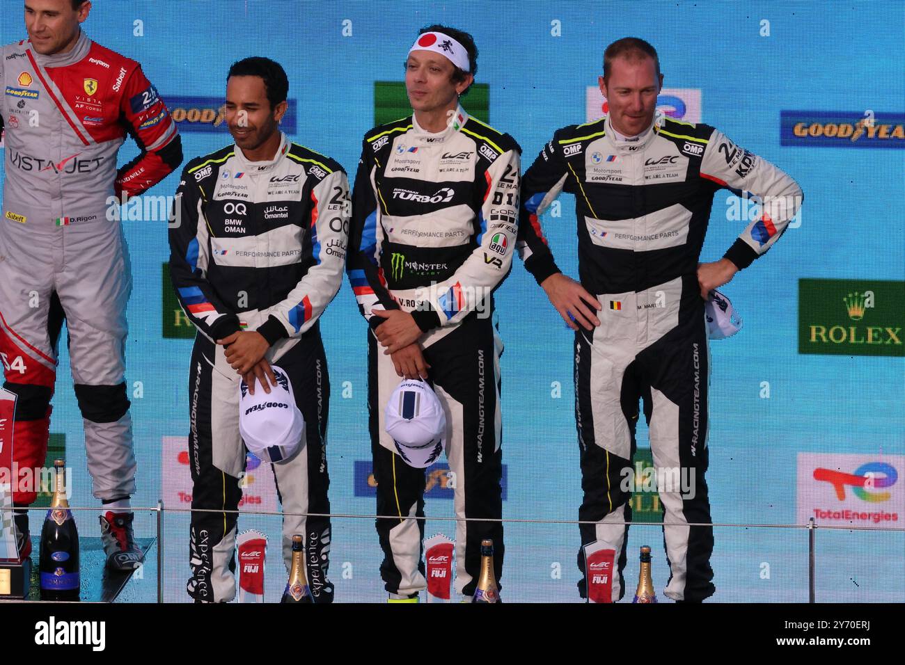 Team WRT BMW Ahmad Al Harty of Oman Valentino Rossi and Maxime Martin ...