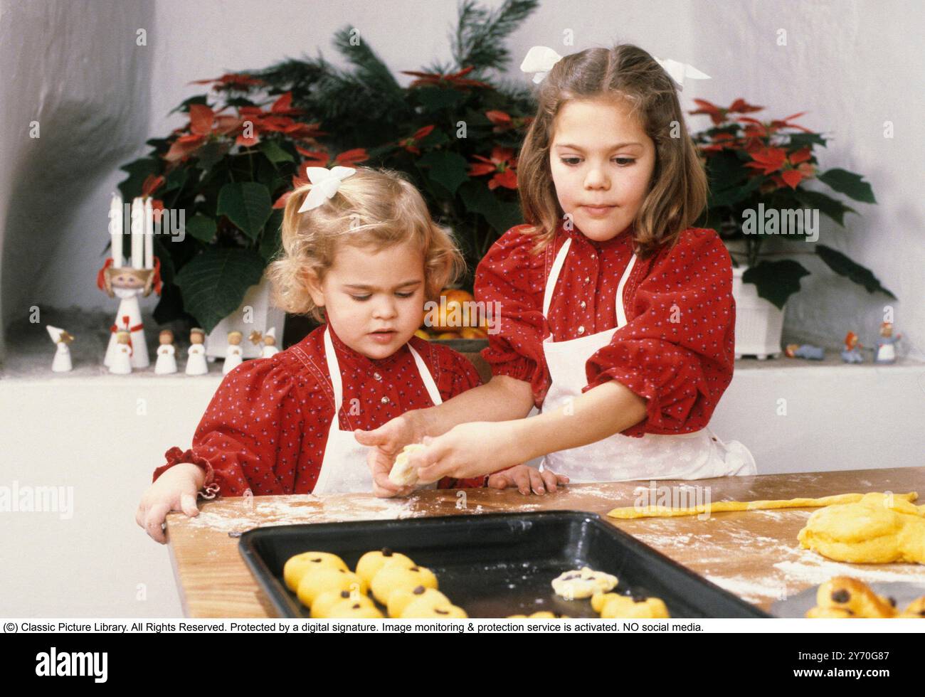 Crown princess Victoria of Sweden. Pictured with her sister princess ...
