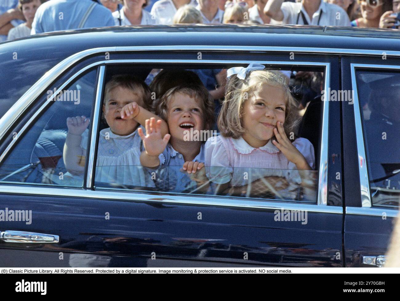 The Crown princess Victoria of Sweden, her little sister princess ...
