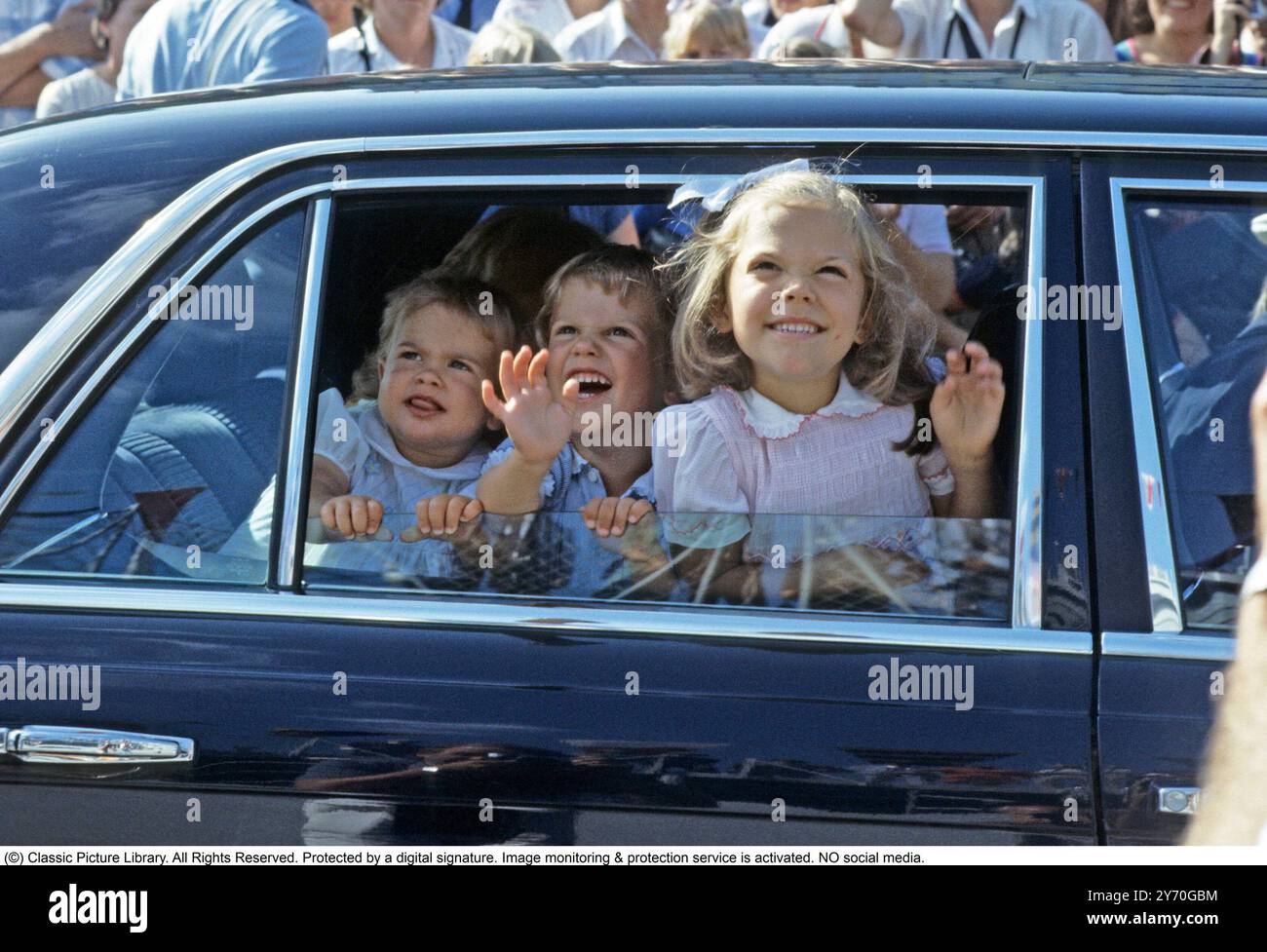 The Crown princess Victoria of Sweden, her little sister princess ...