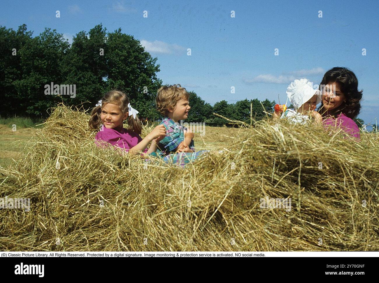 The Crown princess Victoria of Sweden with her brother prince Carl ...