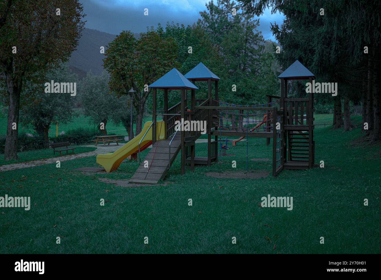 Playground in Italy Stock Photo - Alamy