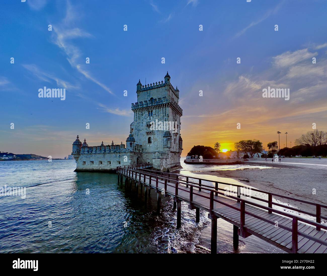 Torre de Belem. Sitting on the edge of the Tagus river this 1514 ...