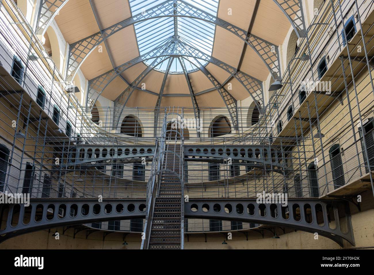 DUBLIN, IRELAND - 25 MARCH 2023: The Central Atrium at Kilmainham Gaol ...