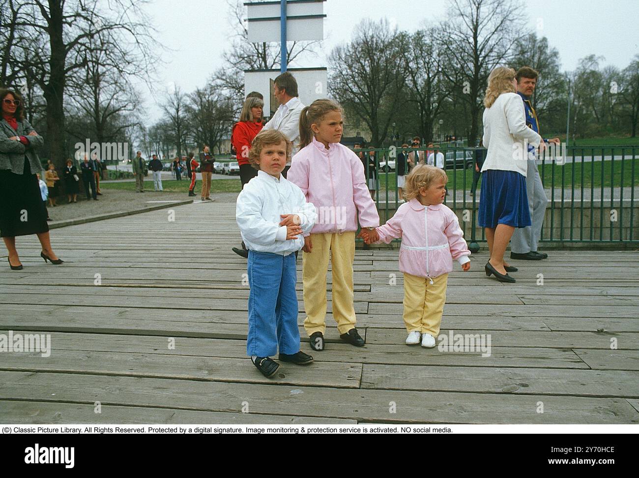 Crown princess Victoria of Sweden with her brother prince Carl Philip ...