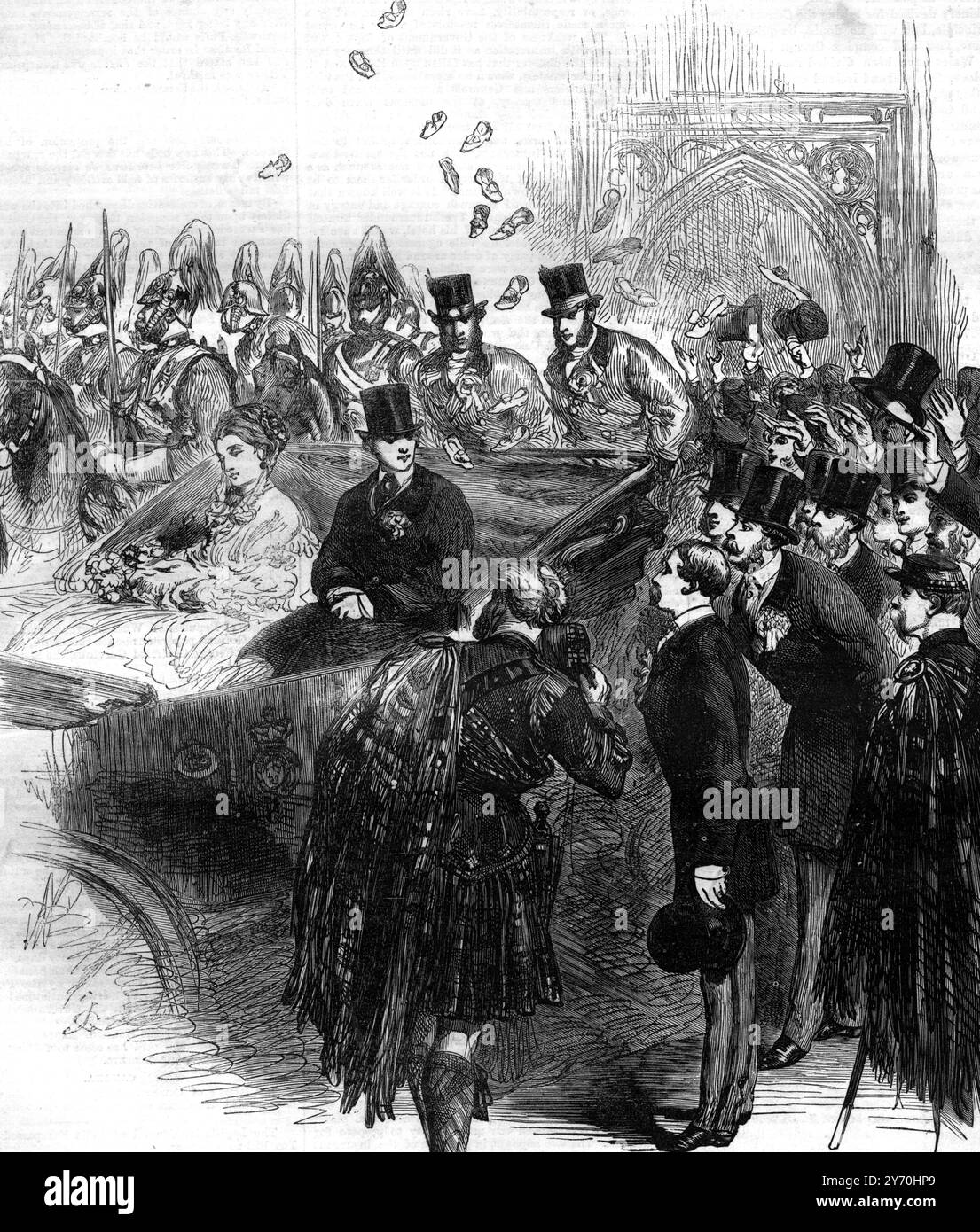 Royal wedding of Princess Louise and John Campbell , Marquis of Lorne ...