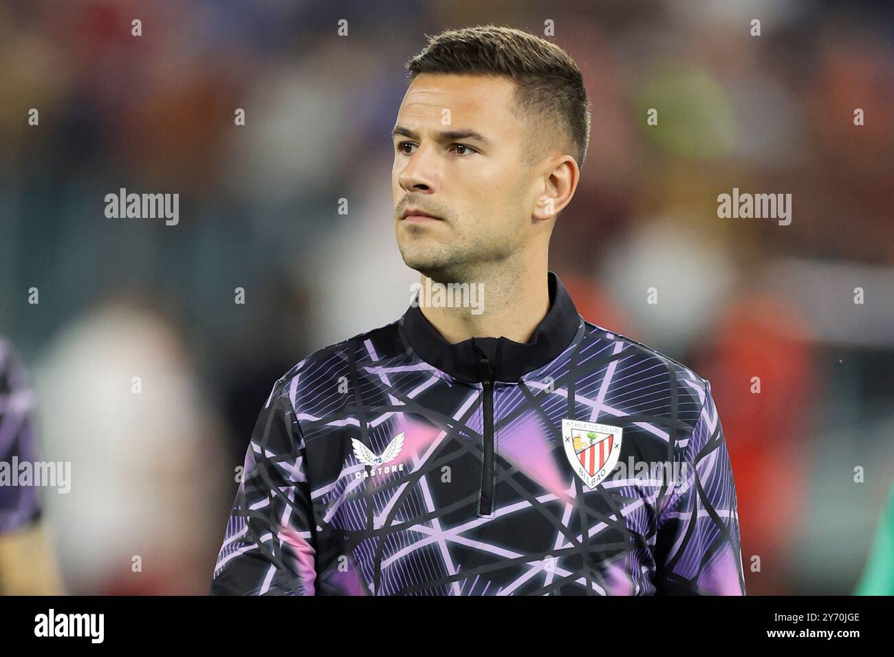 Athletic Bilbao's Spanish forward Gorka Guruzeta looks during UEFA ...