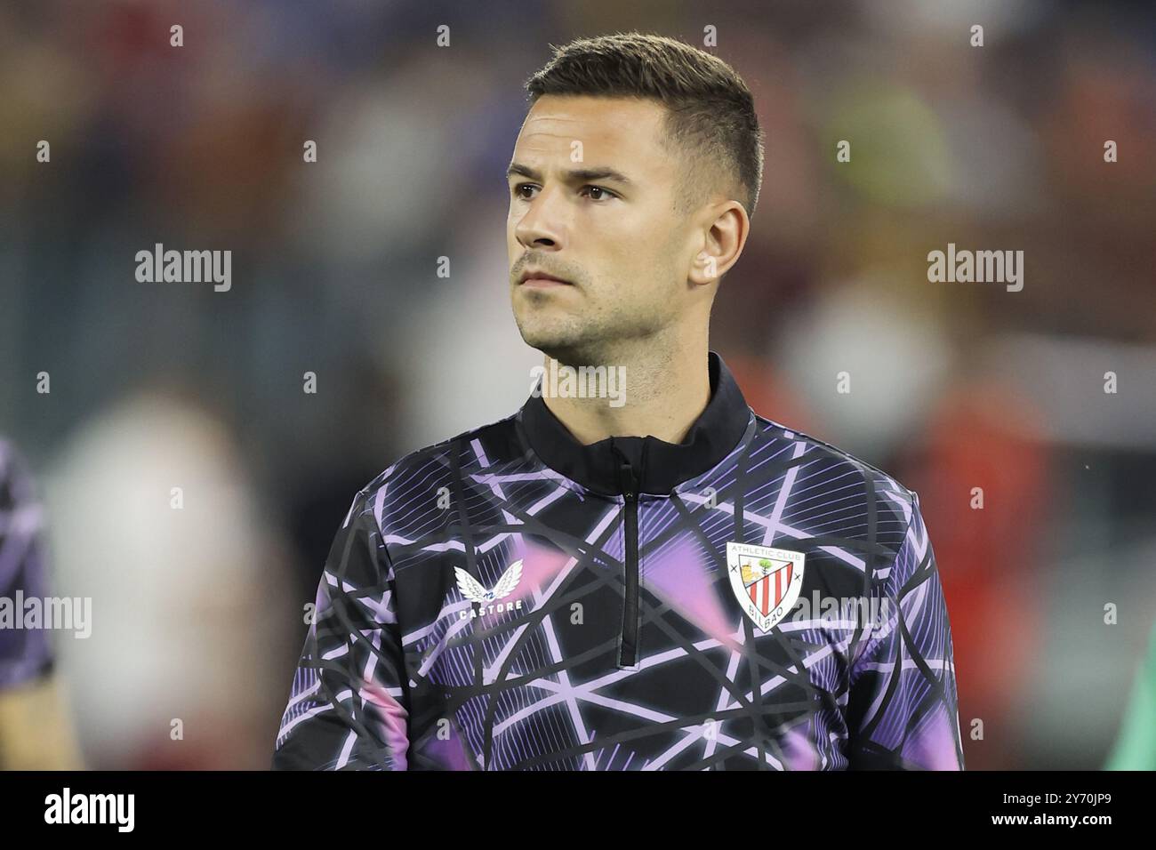 Athletic Bilbao's Spanish forward Gorka Guruzeta looks during UEFA ...