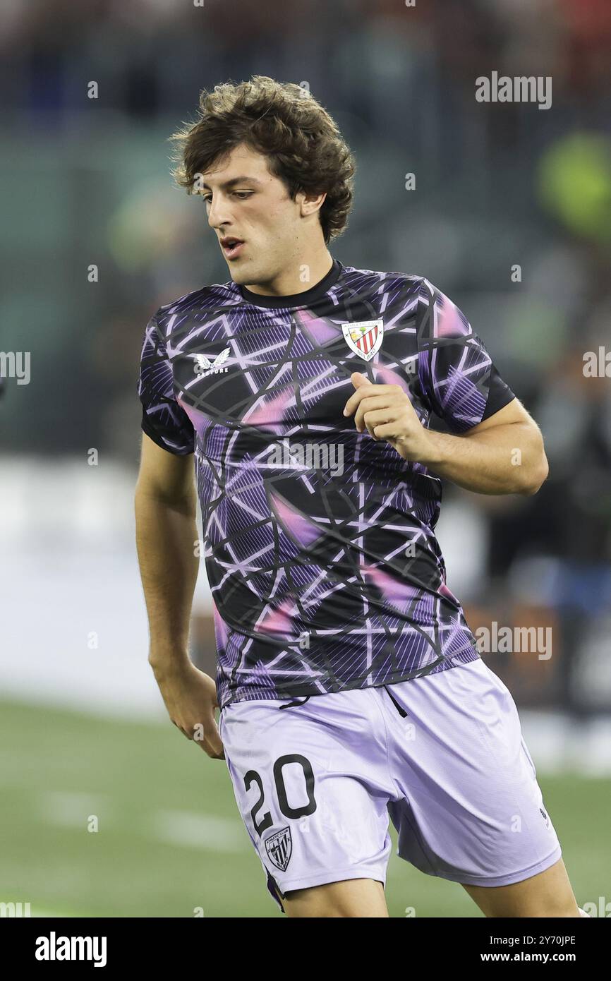 Athletic Bilbao's Spanish midfielder Unai Gomez looks during UEFA ...
