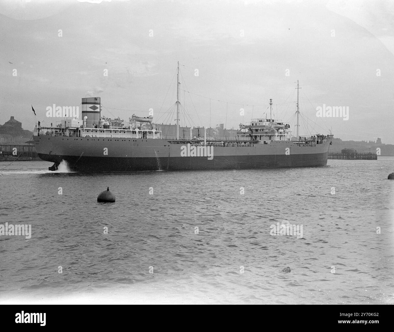 ' RECRUIT ' TO THE TRADE ROUTES Pictured as she leaves the Tyne on ...